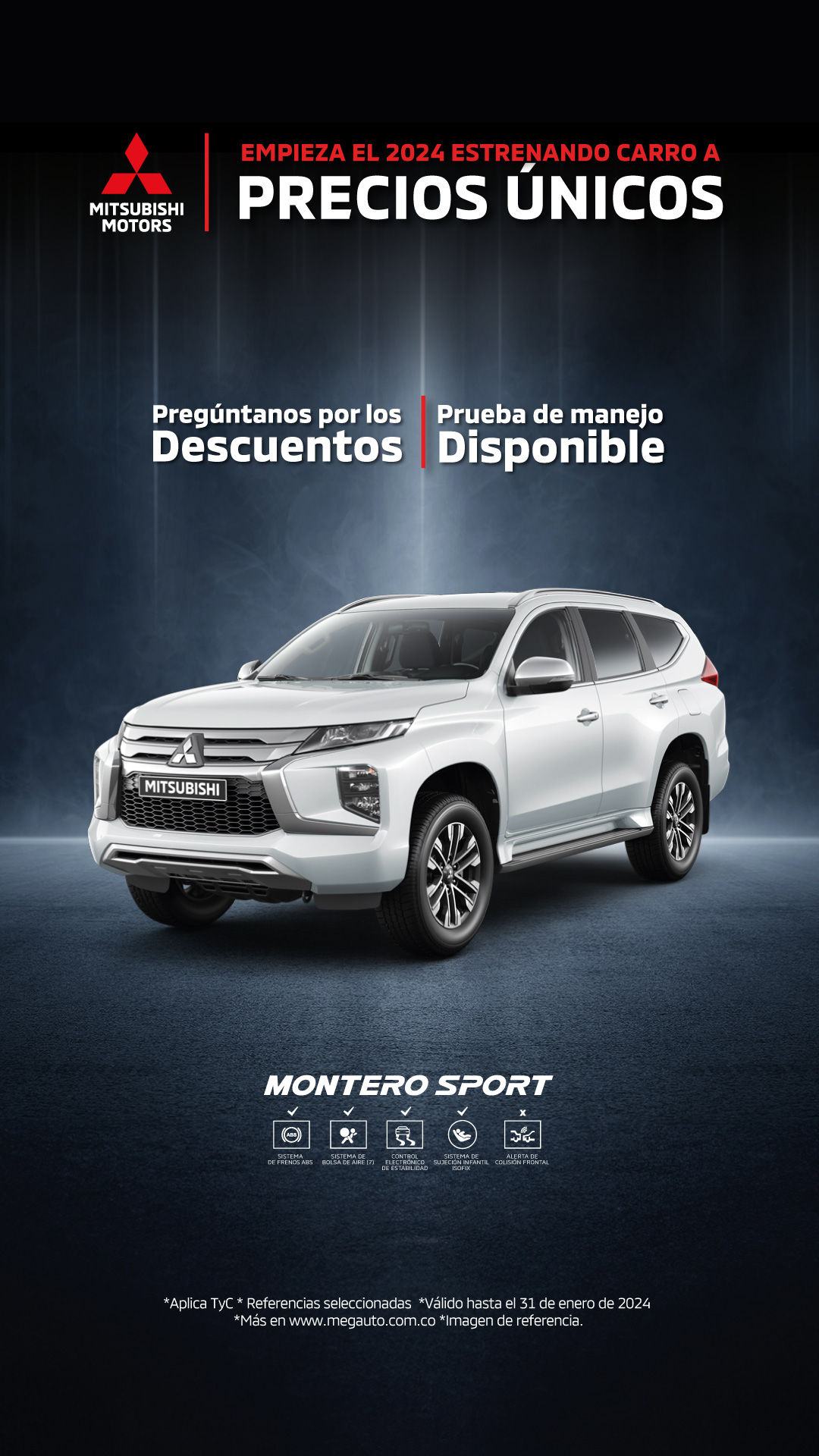 Mitsubishi Montero Sport - Características - Megauto Antioquia