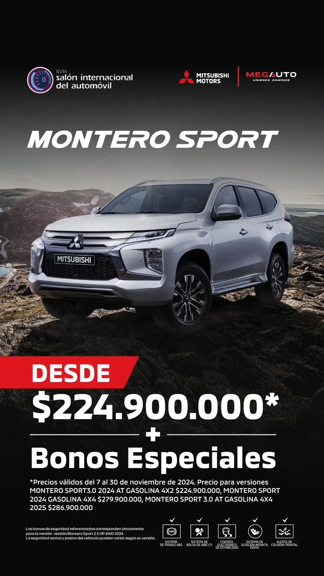 Mitsubishi Montero Sport - Características - Megauto Antioquia