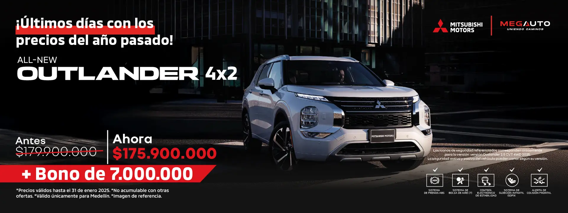Mitsubishi New Outlander - Características - Megauto