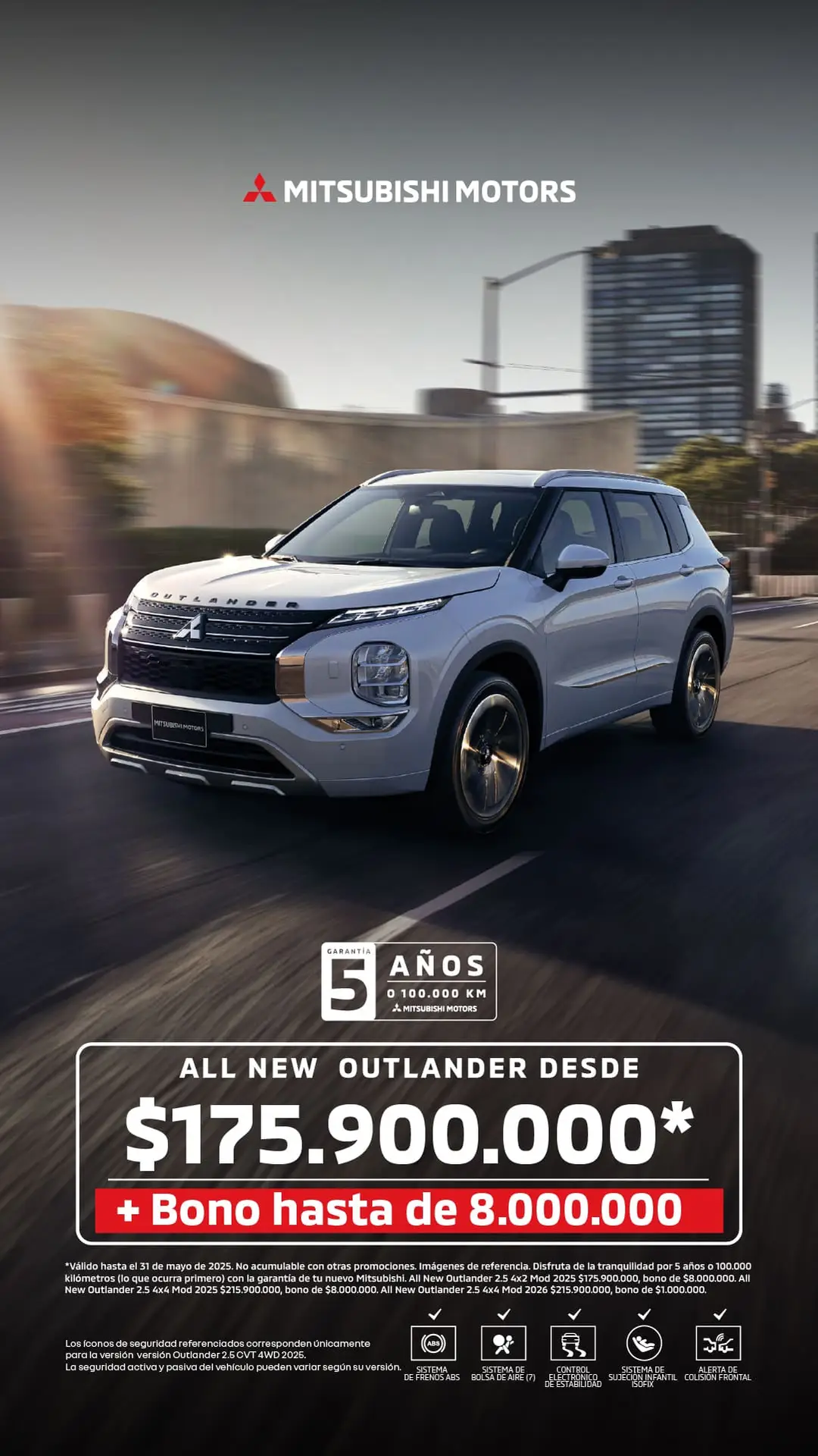 Mitsubishi New Outlander - Características - Megauto